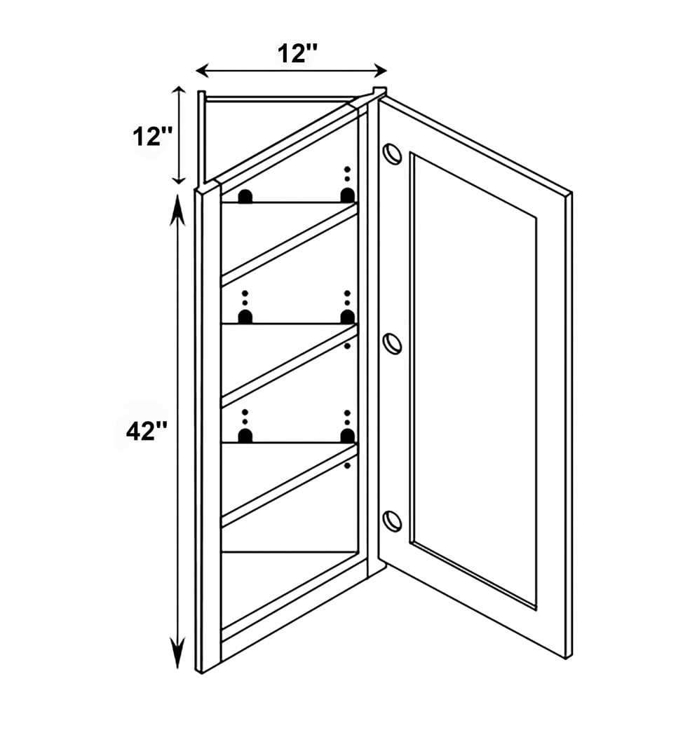 HF WAE1242 - Wall Angle End Cabinet