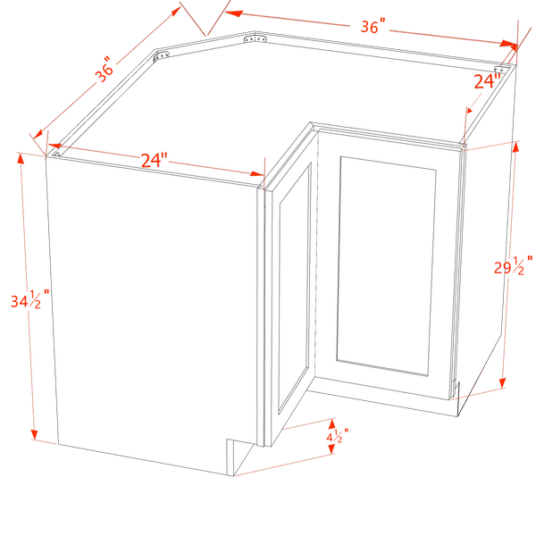 HLG LSB36 - Base Lazy Susan Cabinet